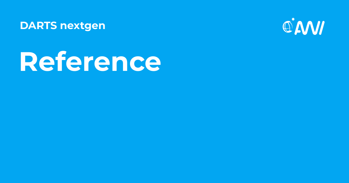 Reference - DARTS nextgen
