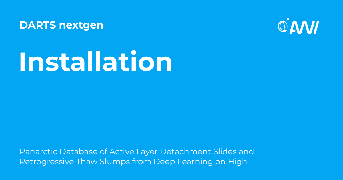 Installation - DARTS nextgen