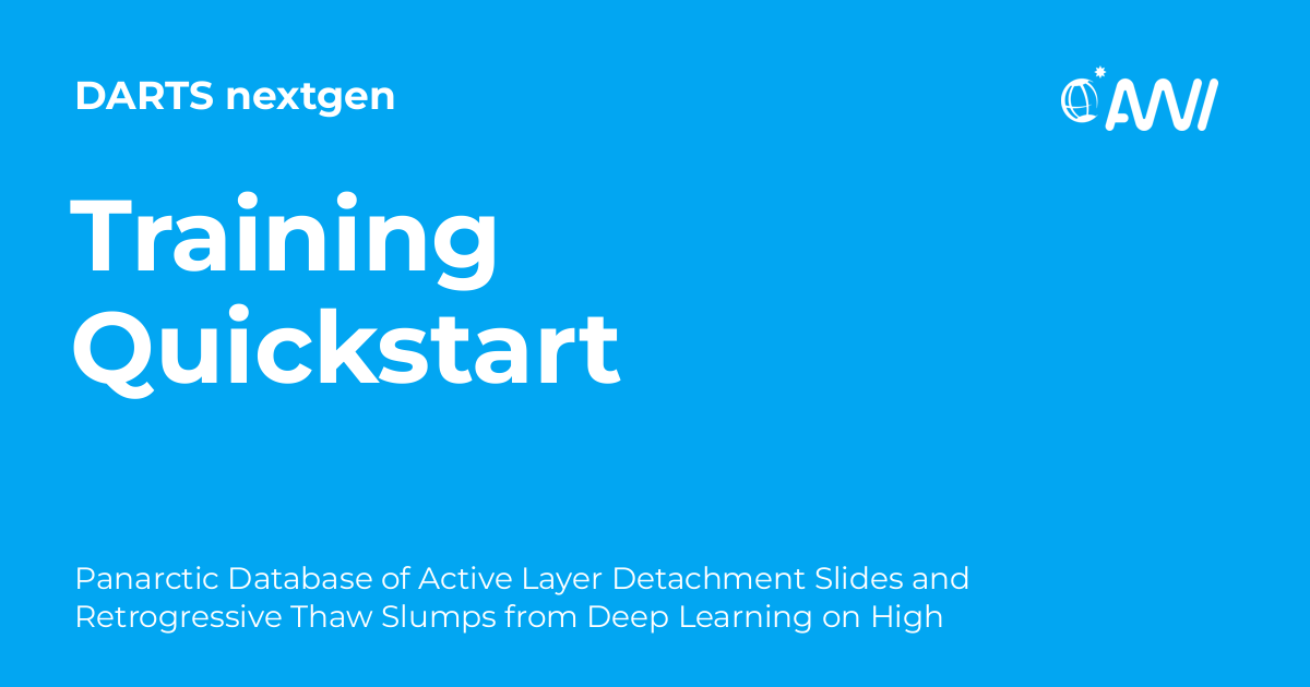 Training Quickstart - DARTS nextgen